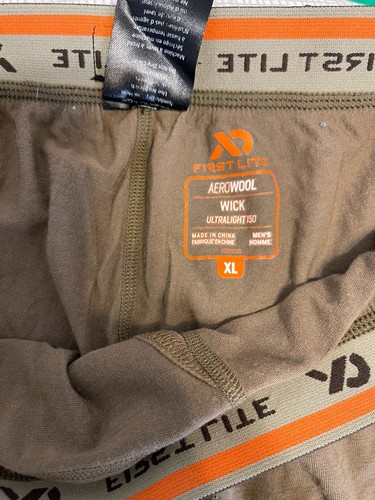 First Lite Mens Boxer Briefs LG Merino Wool Red Desert Lightweight ...