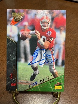 1995 SignatureRookies ERIC ZEIER Autograph Georgia Bulldogs Auto Rookie ...