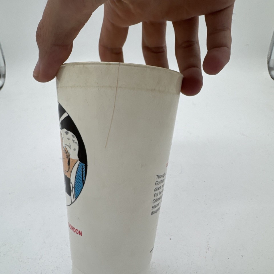 Vintage DC Comics 7 Eleven Slurpee Plastic Cup Commissioner Gordon 70s ...