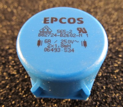 1 Stück - B82724-B2602-N1 Doppel Ringkerndrossel 2x1,8mH, 6A, 250V ...