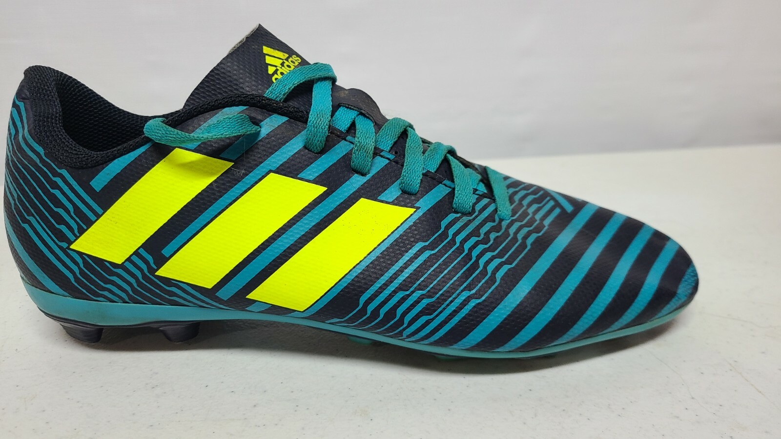 SEAL limited product Adidas Nemesis Mens Sz 6 Soccer Shoes Striped Teal ...