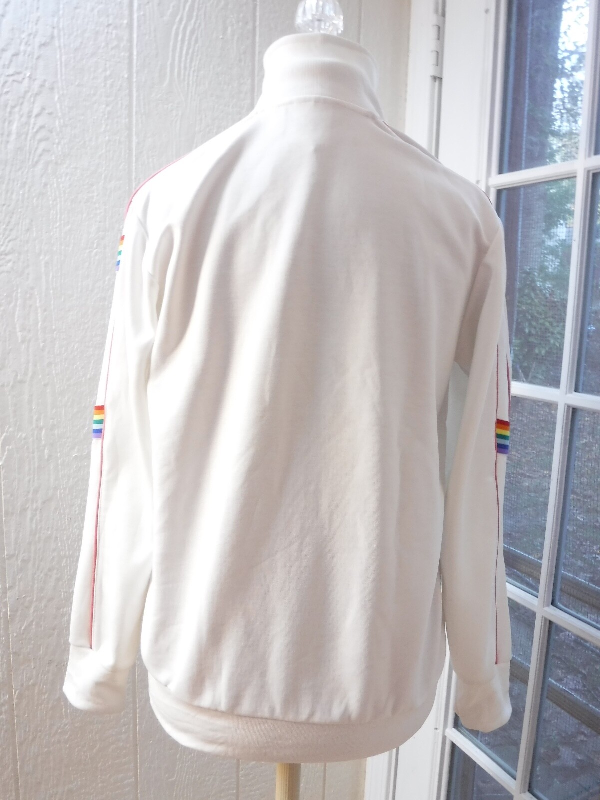 New Point "Super Manda" White Full Zip Up Jacket ~Women M~ | eBay