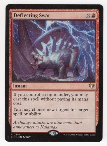 DEFLECTING SWAT MTG MAGIC THE GATHERING COMMANDER MASTERS RARE CARD | eBay