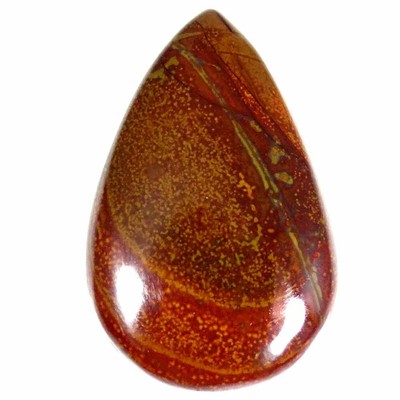 48.85Cts 24X38X7mm 100% Natural Royal Designer Bloodstone Pear Cab ...
