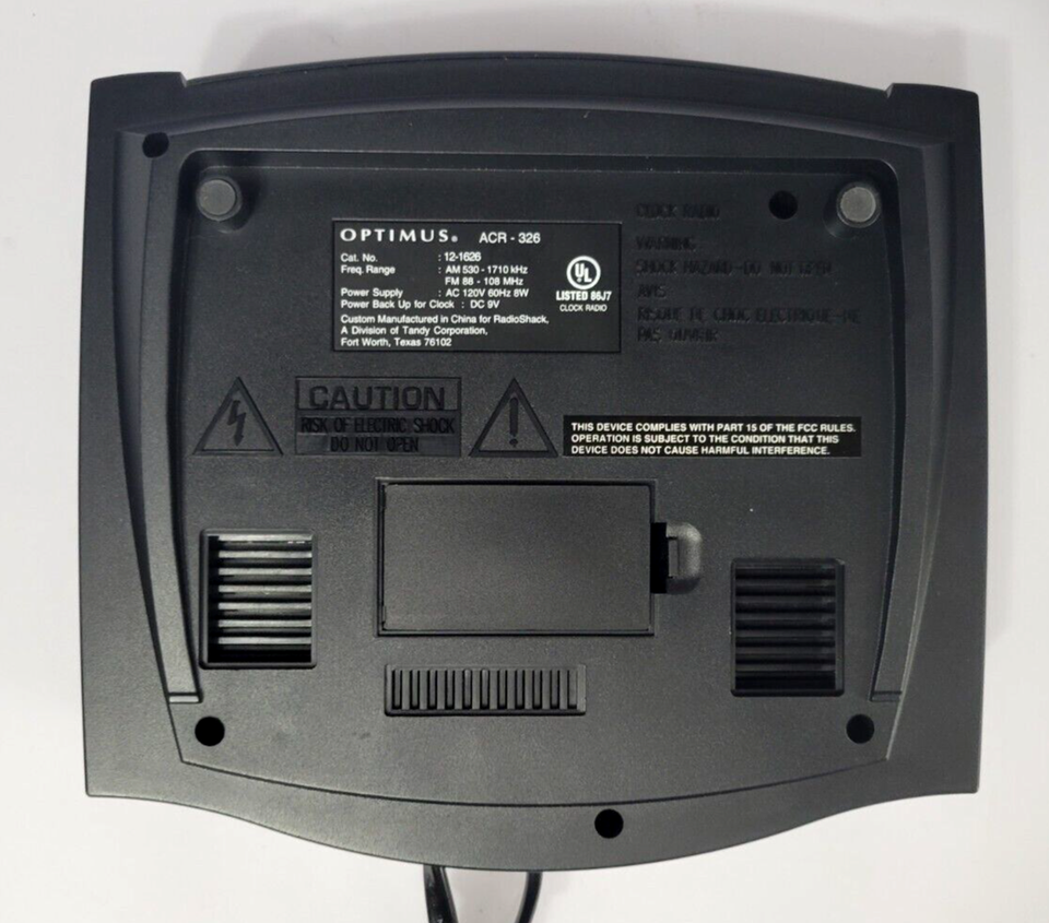 Optimus ACR-326 Atomic Clock Radio Digital Push Button Tested & Working ...