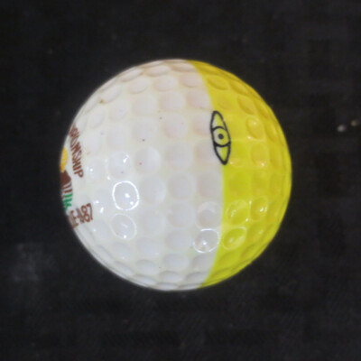 Vintage Golf Ball Ping Yellow/White Karsten National Lefty Championship ...