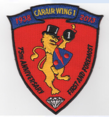 4.5" NAVY CVW-1 75TH ANNIVERSARY EMBROIDERED PATCH | eBay