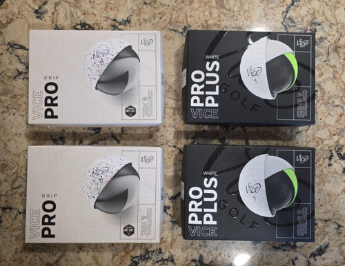 Vice Pro / Vice Pro Plus Golf Balls Lot New Drip / White x 4 Dozen | eBay