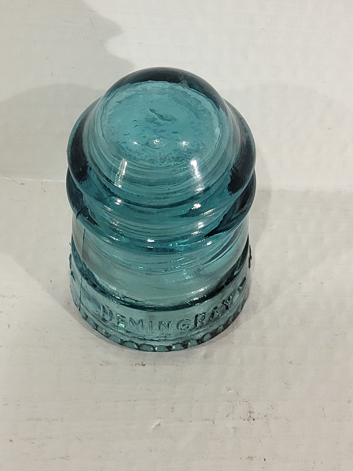 Vintage Hemingray Aqua Blue Glass Insulator No. 12 Telegraph & Railroad ...