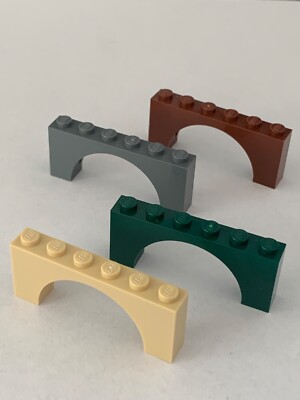 Lego Parts 15254 (2pcs) Raised Arch Bricks 1X6X3 Choose Color | eBay