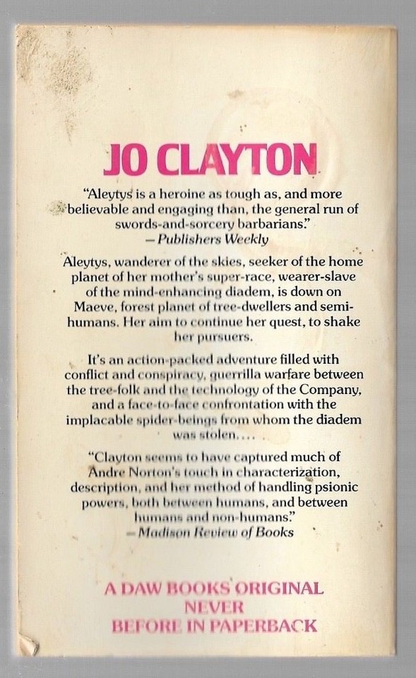 MAEVE A Novel of the Diadem by Jo Clayton | eBay