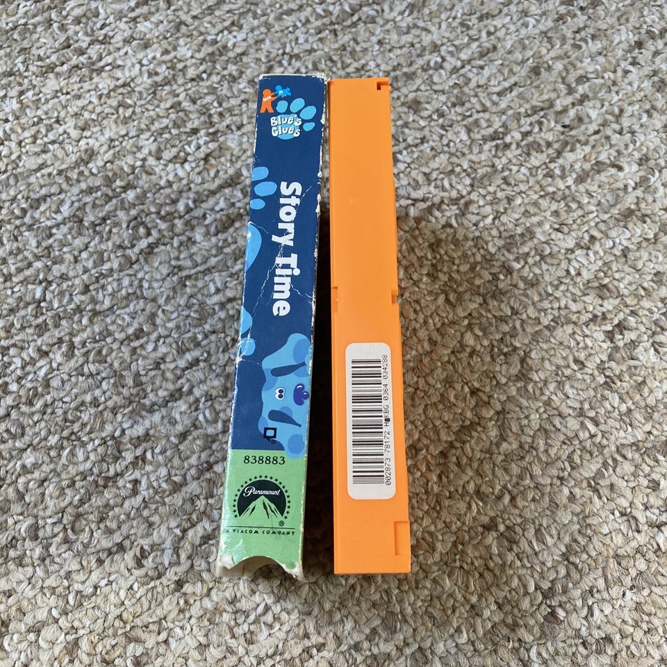 Nick Jr Blue’s Clues Play Along Story Time VHS Video Tape VTG ...