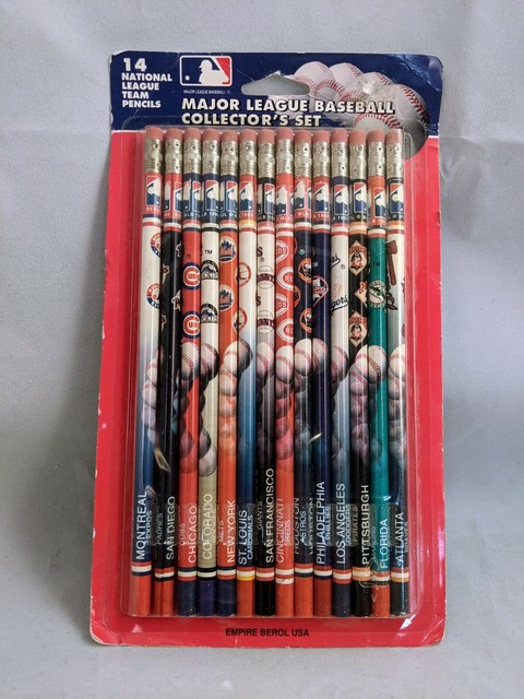 1993 Major League Baseball Collectors Team Set 14x Pencils Office ...