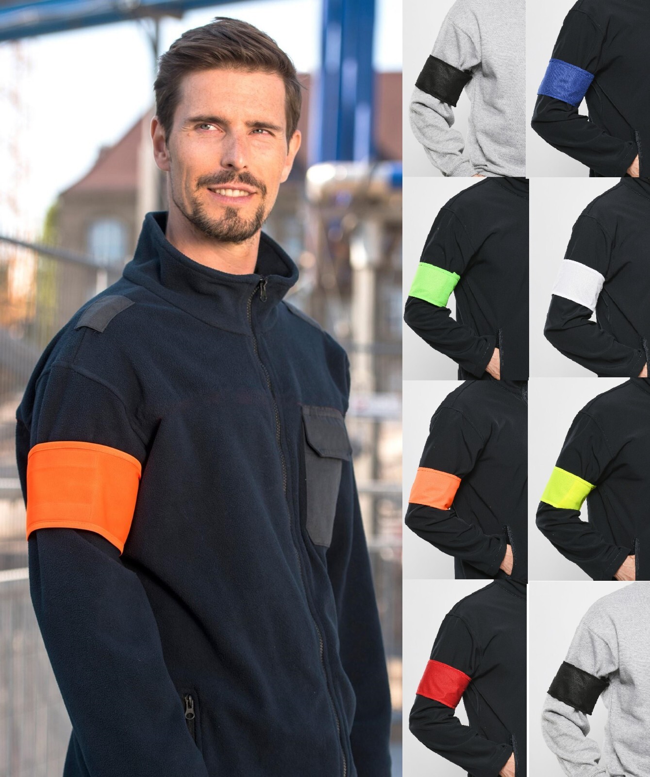 High Visibility Security Printable Arm Band Badge Card Holder SIA ...
