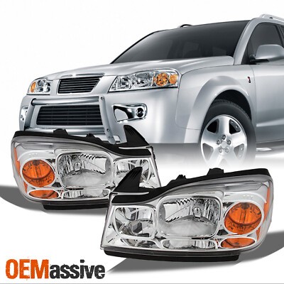 Fit 2006-2007 Saturn VUE Headlights Headlamps Lights Pair Left+Right 06 ...