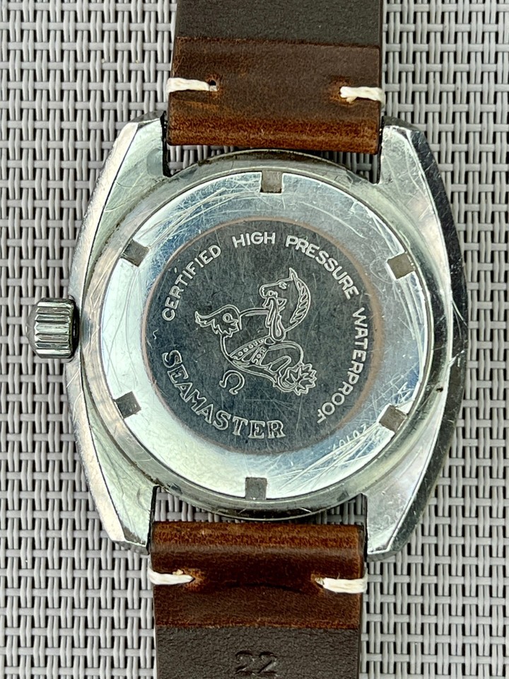 OMEGA 565 Diver's DEEP Seamaster Automatic Blue Dial 166.073 Watch Men ...