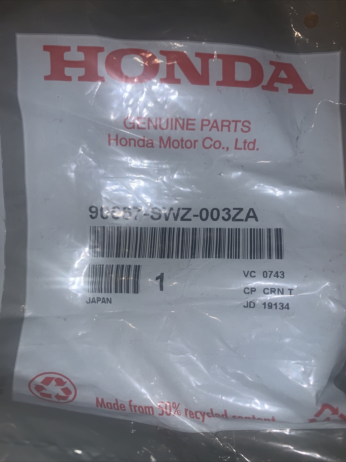 Genuine Honda OE Clip Trim*Nh167L* 90667-SWZ-003ZA | eBay