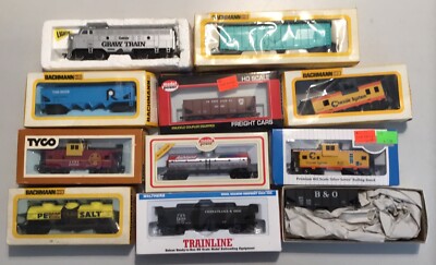 Vintage Tyco Train Set, Huge Lot, 40 pc, Bachman, Trainline, Accurail ...