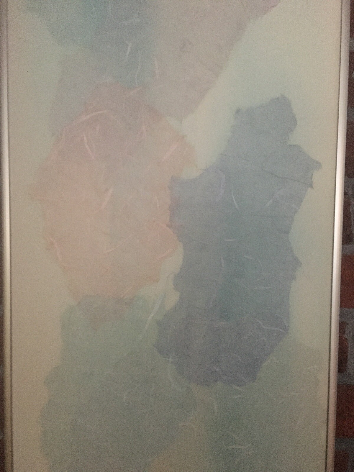 Muted Pastels of Blue Mauve Abstract Painting Mid Century ~ Harris ...