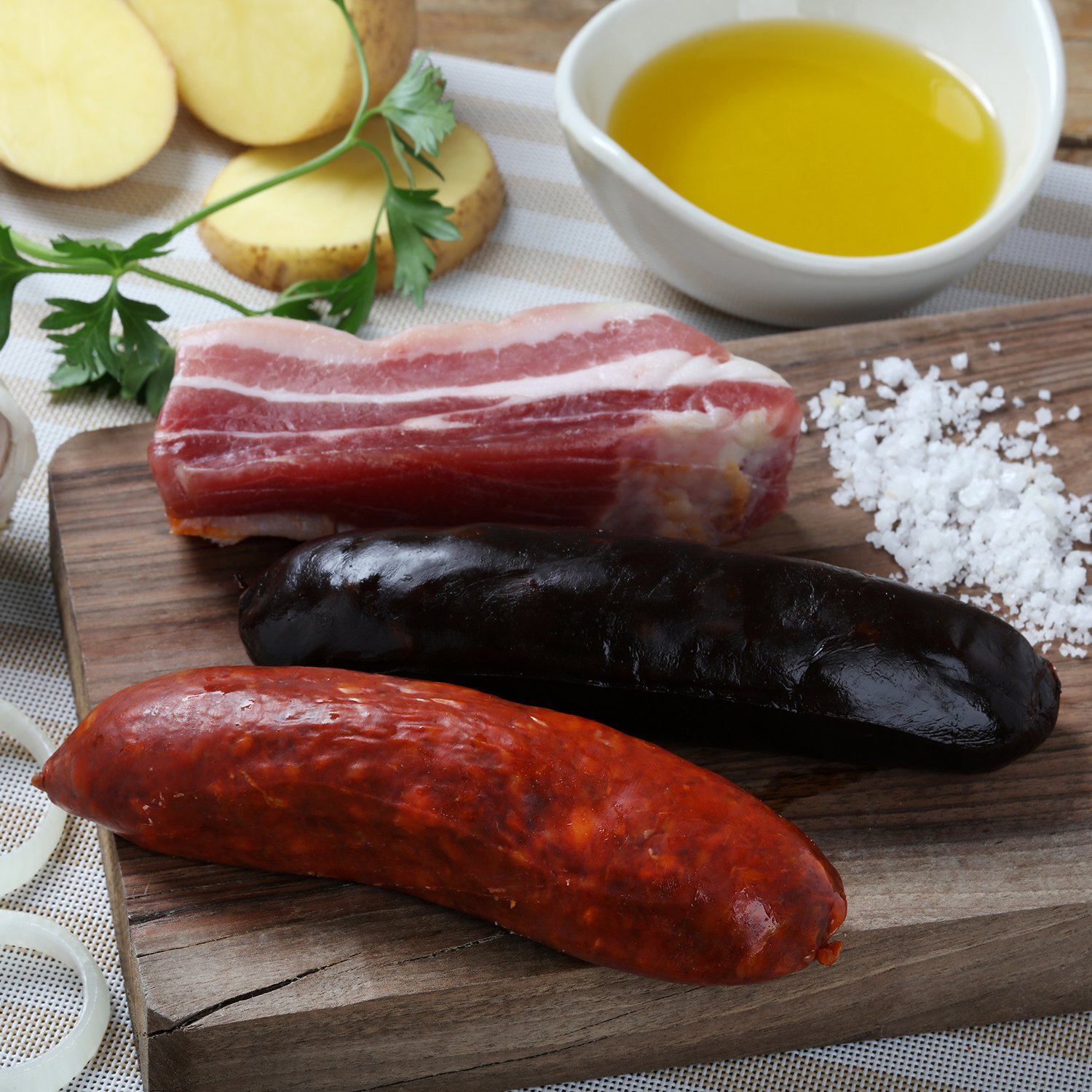 SPANISH FABADA Meats Pack - Pancetta, Chorizo & Morcilla, 250g FREE ...