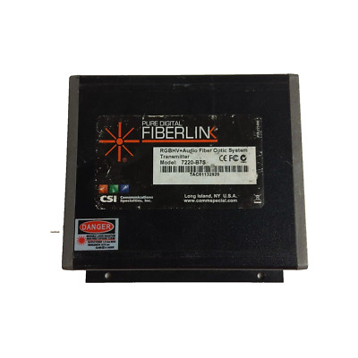 CSI PureDigital FiberLink RGBHV+ Audio FIber Optic System Transmitter ...