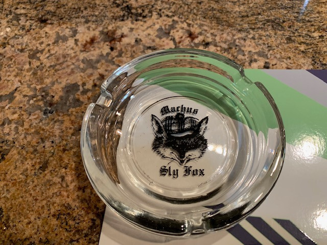 Vintage Wine Glass, Ashtray and 3 Twizlers from Machus Red Fox | eBay