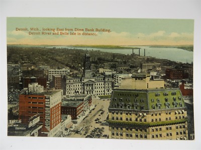 Vintage Early 1900's Postcard - Looking East From Dime Bank Building ...