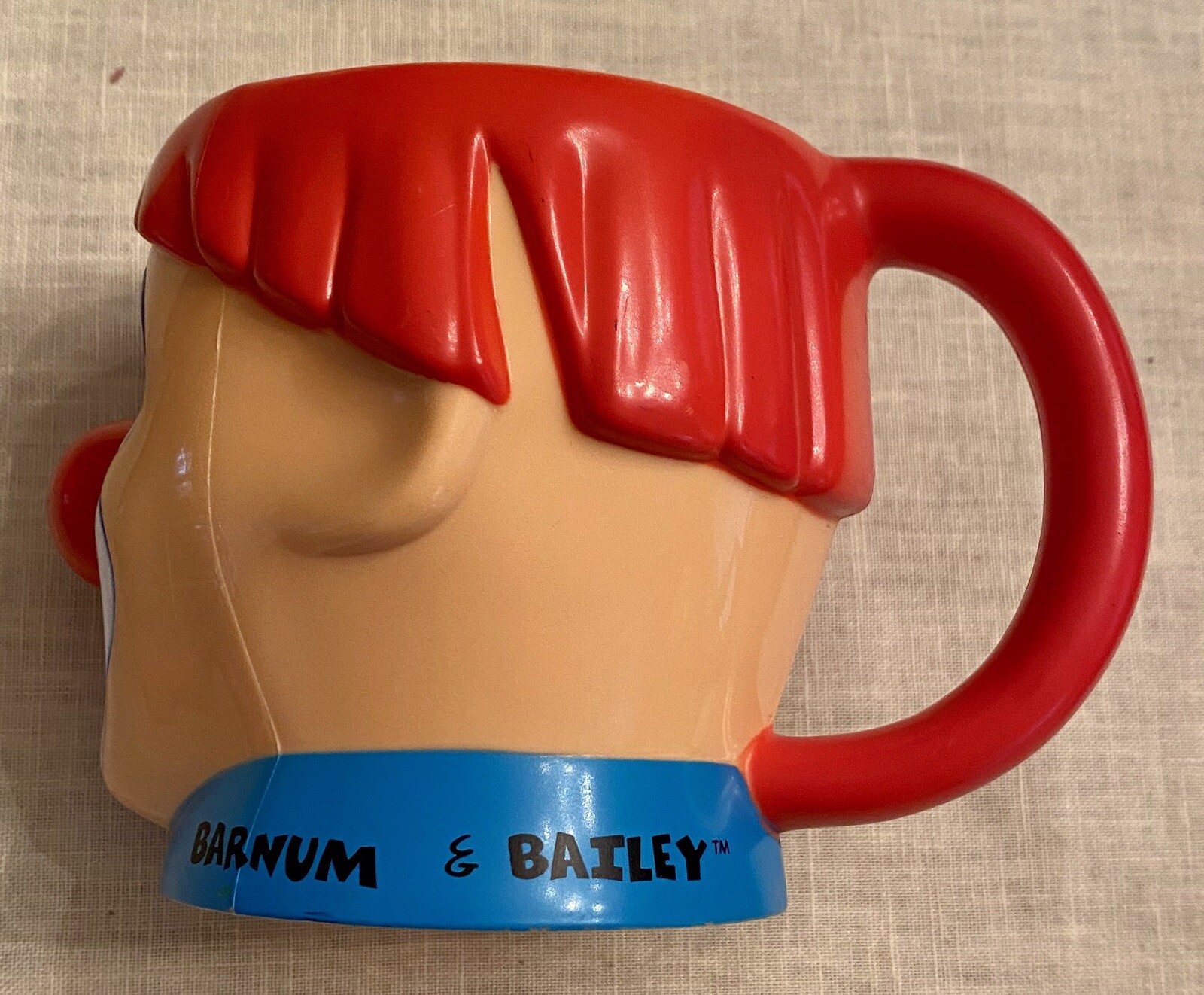 Ringling Bros and Barnum & Bailey BOZO Circus Clown Plastic Mug Cup ...