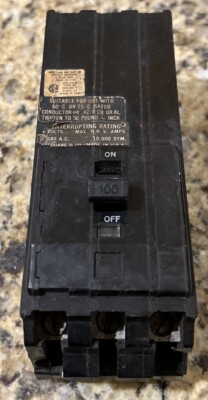 SQUARE D Q1L3100 CIRCUIT BREAKER 100AMP 240VAC SMALL CHIP BY PHASE. | eBay