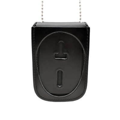 Perfect Fit Oval LA Officer Police Neck Chain Badge Holder ID Case ...