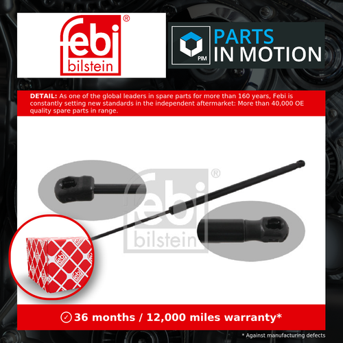 Bonnet Gas Strut Right 31630 Febi Spring Lift Front 3C8823359 Quality ...