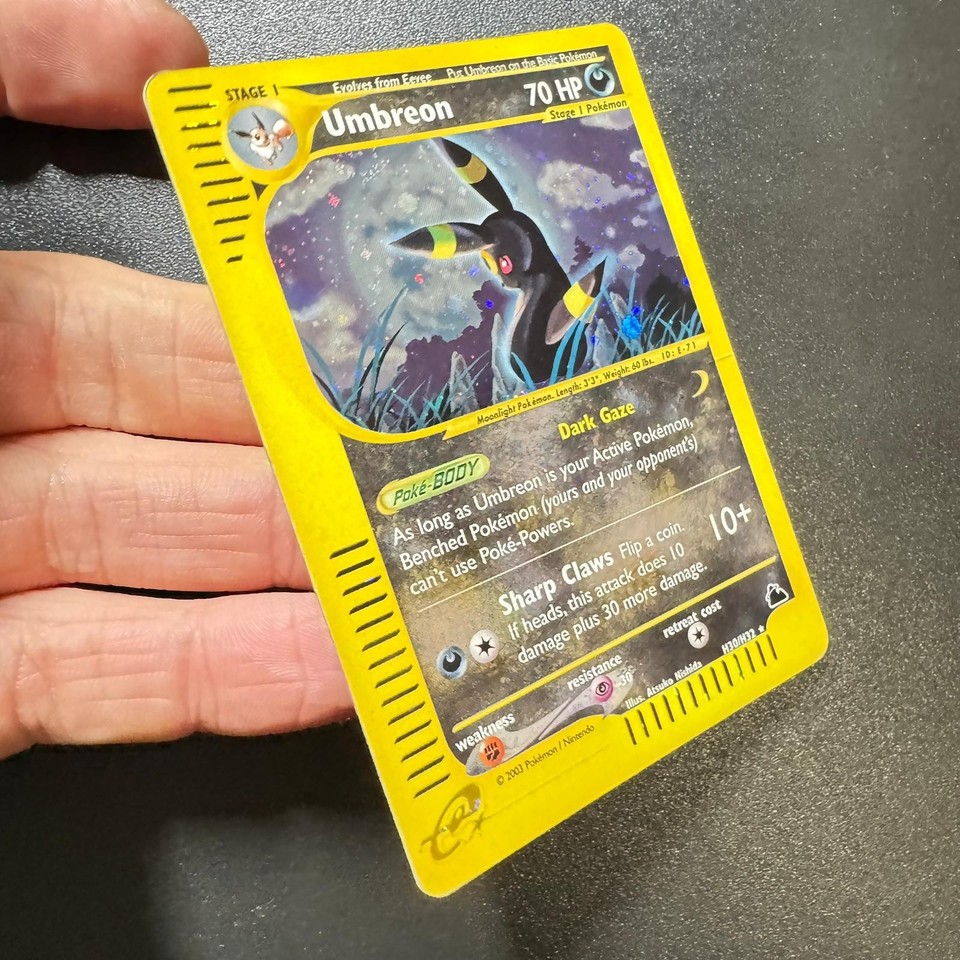 Pokemon Card 2003 Skyridge Umbreon Holo ENG H30/H32 WOTC E-Reader ...