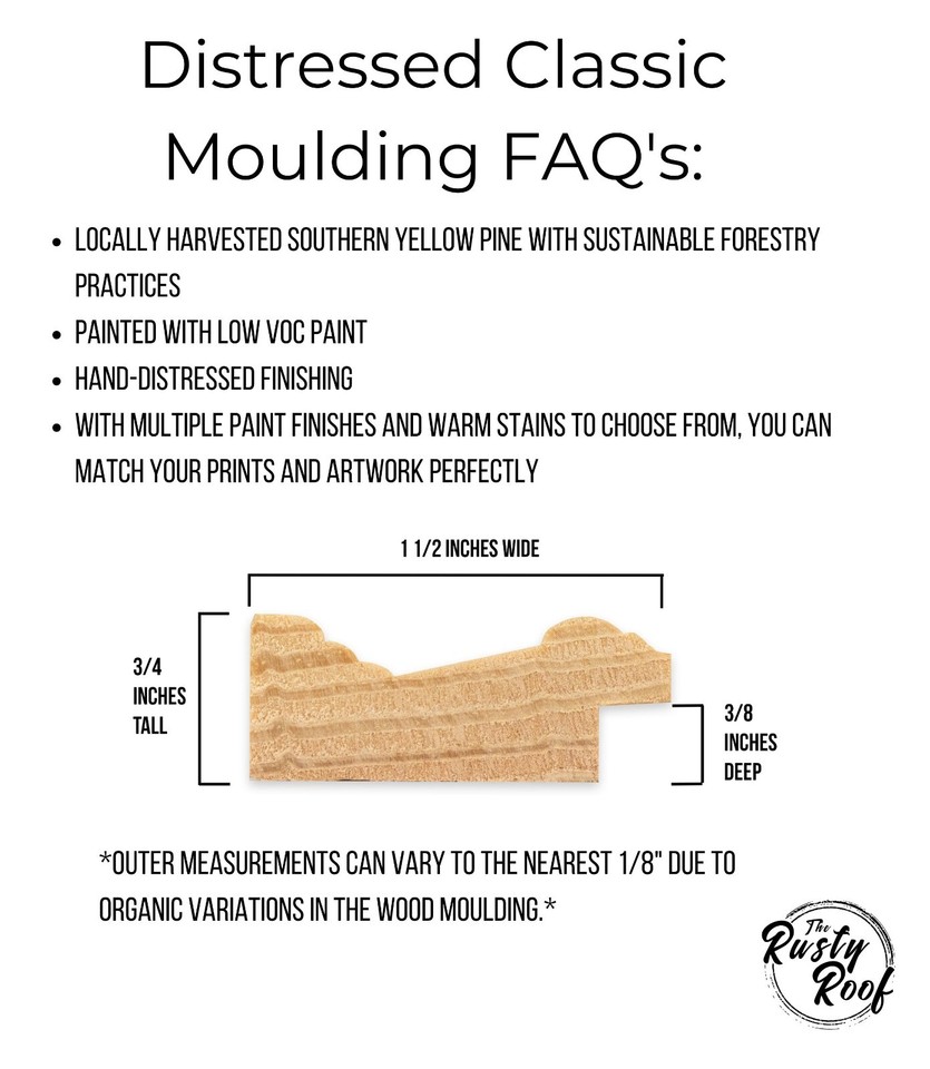 Distressed Classic - Classic Red Picture Frame - Solid Wood | eBay