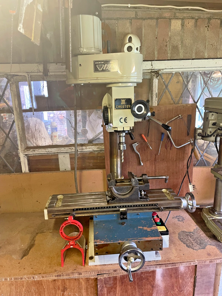 Vertical bench milling machine- Chester - CE - 240v - good condition ...