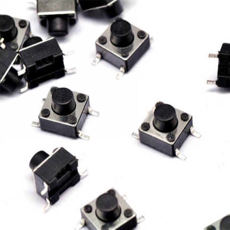 20PCS 6×6×7mm 6*6*7mm Tact Tactile Push Button Switch SMD-4Pin BLACK | eBay