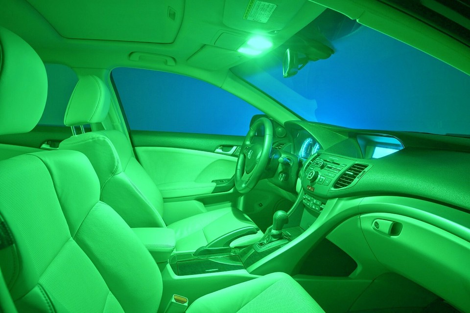LED 3030 Light Green 194 Two Bulbs Front Side Marker Parking Stock Lamp ...