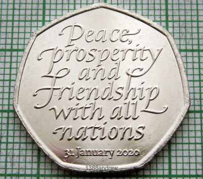 BREXIT GREAT BRITAIN ELIZABETH II 2020 50 PENCE, BREXIT, UNC | eBay