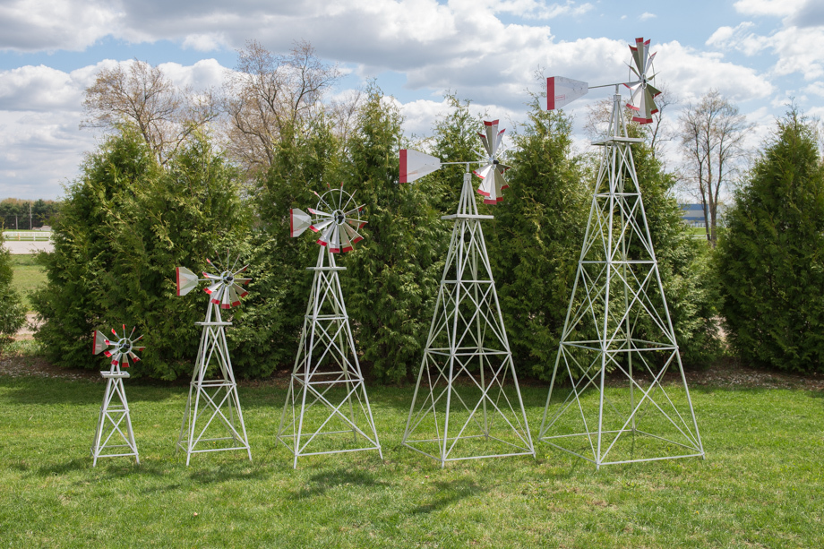 10 Ft Tall Hand Made in the USA Aluminum Garden Windmill, Wind Wheel | eBay