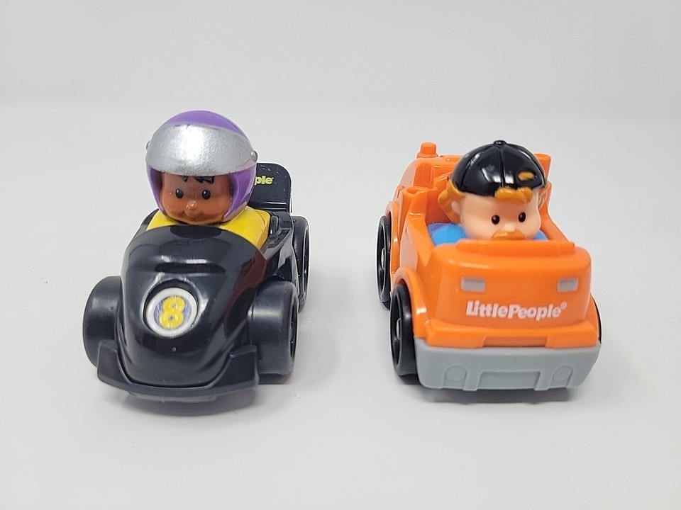 Little People Wheelies Lot - Racing Car - Dump Truck - Garbage Truck ...