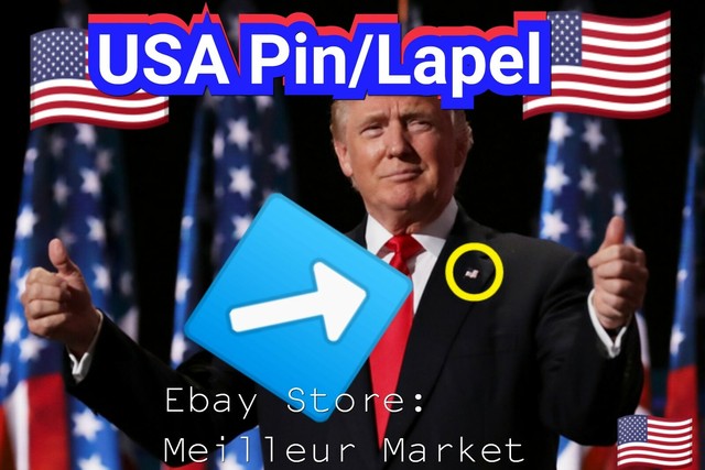TRUMP 2020 President American Flag Pin Lapel Brooch USA Free Shipping ...