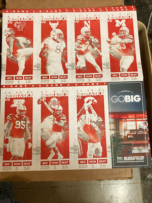 2021 Nebraska Cornhuskers Football FULL SEASON UNSEPARATED Tickets | eBay