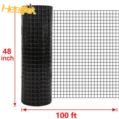 Welded Wire Fence Vinyl Coated Chicken Rabbit Mesh 1/2"x1/2" 19 Gauge ...