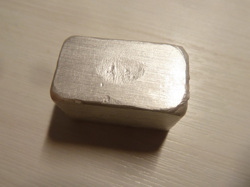 5 oz Silver Unique Block bar Hand Poured Very Unique Fat and Thick ...