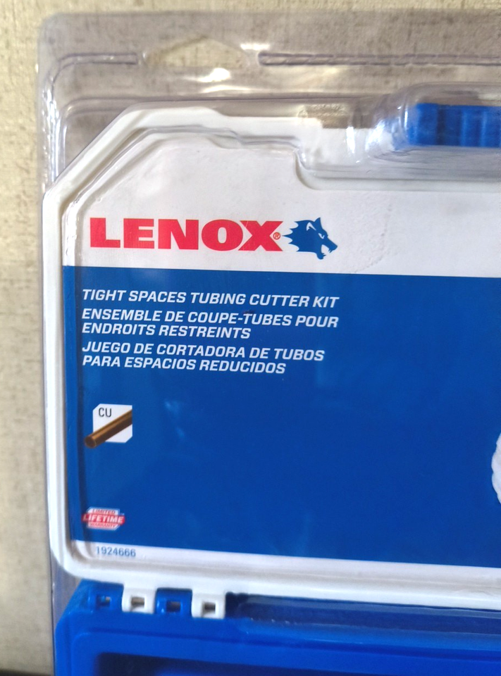LENOX Tight Space Tube Cutter Kit Carry Case 1/2in 3/4in 1in 3Piece ...