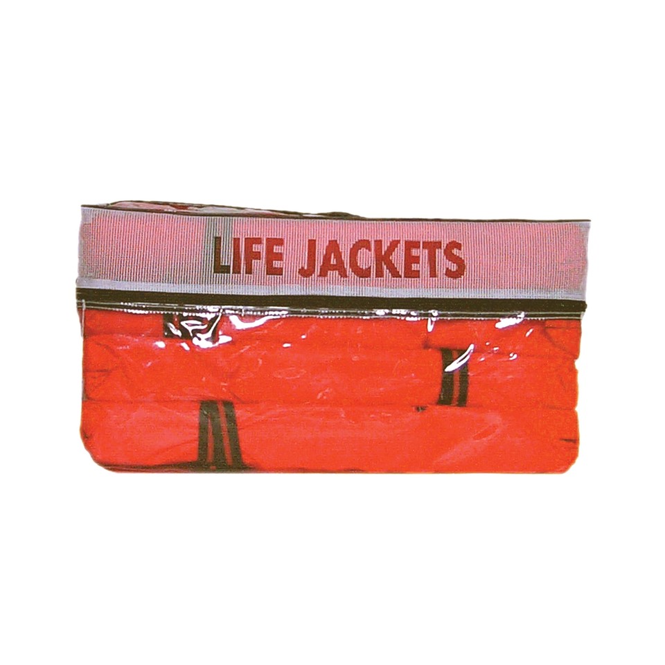 Absolute Outdoor Kent Clear Storage Bag with Type II Life Jackets, 4 ...