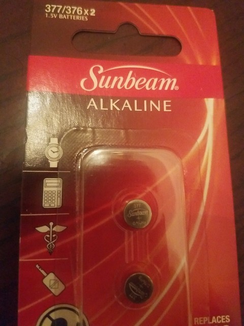 Sunbeam Alkaline Replaces LR66 SG4 AG4 SR66 SR626 V377 SR62SW 2 ...