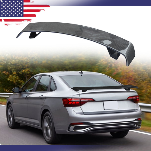 52"Carbon Look Rear Trunk Spoiler Lip Roof Tail Wing For Volkswagen ...