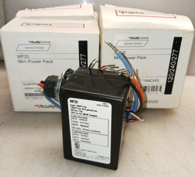 (4) LOT OF 4 NEW ACUITY MP20 MINI POWER PACK 120/277 VAC LV 15 VDC | eBay