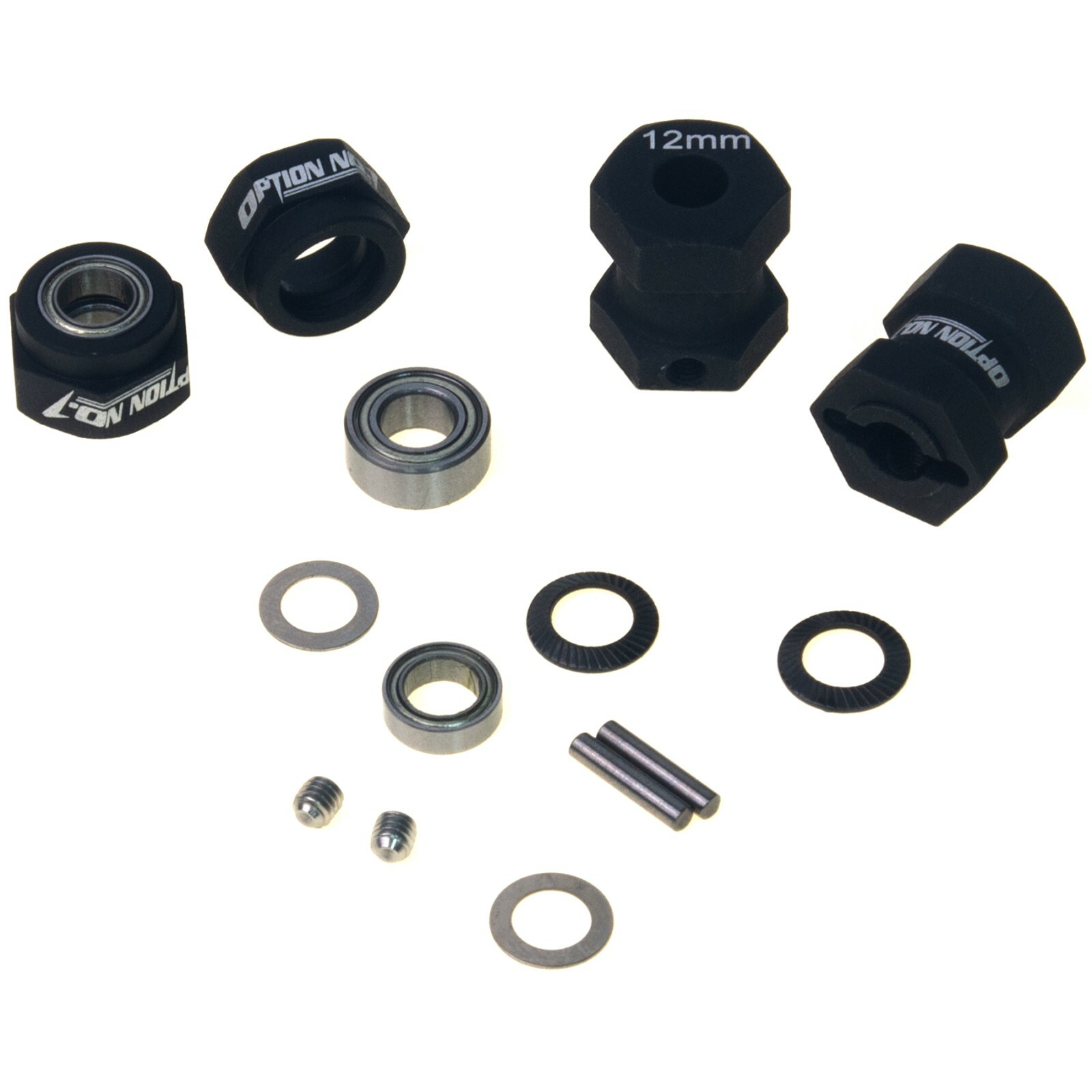 RC Aluminum 12mm HEX Adapters/Locking Hub for Tamiya Grasshopper 2 ...