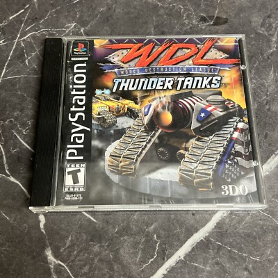 WDL World Destruction League Thunder Tanks PS1 + Reg - Complete CIB ...